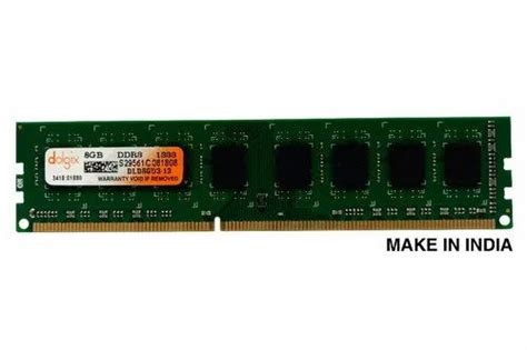 Dolgix 8gb Ddr3 1333mhz Desktop Ram Udimm Voltage 1 5 At ₹ 3799 Piece In Noida
