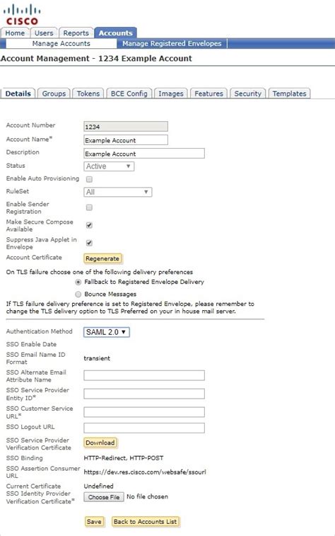Account Administrator Guide For Cisco Secure Email Encryption Service