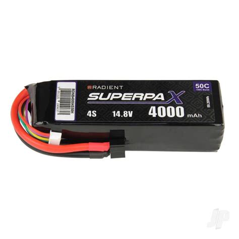 Radient Lipo 4s 4000mah 148v 50c Deans Hct Rdnb40004s50h