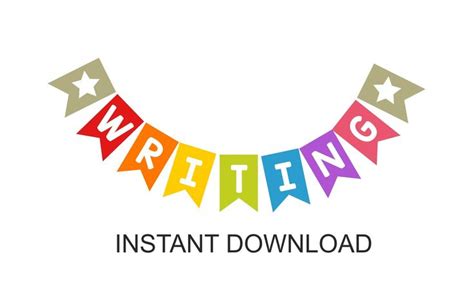 Writing Banner Printable Writing Classroom Banner Printable Writing Classroom Decor