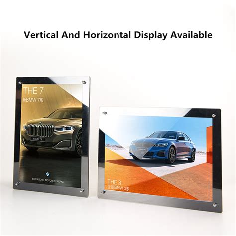 A4 Wall Mounted Glass Picture Photo Frame Show Win Vicedeal