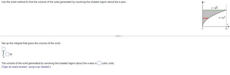 Solved Set Up The Integral That Gives The Volume Of The Chegg