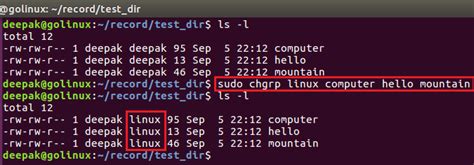 10 Chgrp Command Examples In Linux [cheat Sheet] Golinuxcloud