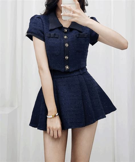 당일발송♥ 펄 트위드 리본 투피스 세트 고퀄 세트가격 데이트룩 하객룩 상견례룩 고급의류 바배 바로배송 에이블리