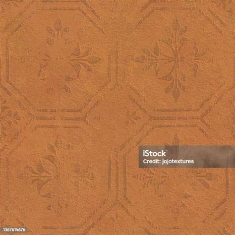 테라코타 배경에 손상된 기하학적 패턴 매끄러운 질감 3d 일러스트 투스카니에 대한 스톡 사진 및 기타 이미지 투스카니 타일 배경 주제 Istock