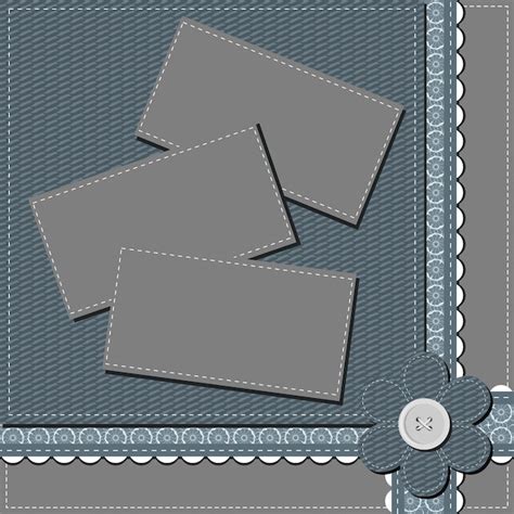 Premium Vector Decor Denim Background With Lace