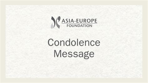 Condolence Message On The Passing Of Luxembourg Governor Mr Robert