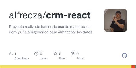 Github Alfreczacrm React Proyecto Realizado Haciendo Uso De React Router Dom Y Una Api