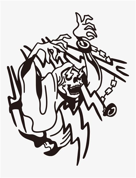 번개에 맞은 저승사자일러스트 Ai Illustrator File Us500 Each Ai And Png File