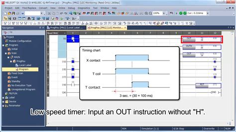 6 Ladder Logic Programming Timer And Counter Melsec Tutorial Youtube