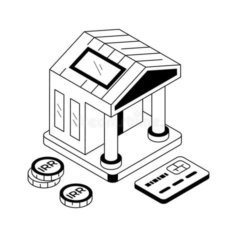 Premium Isometric Icon Of Secure Bank Deposit Stock Vector