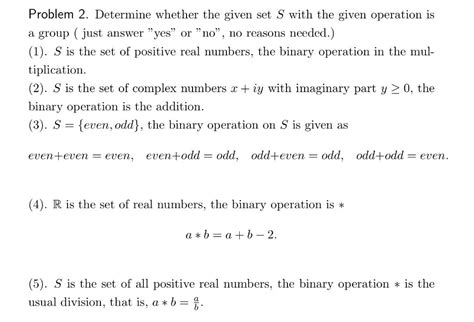 Solved Problem Determine Whether The Given Set S With The Given Course Hero