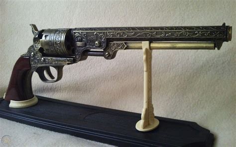 Colt 1851 Navy Revolver Replica Pistol Non Fring Display W Stand