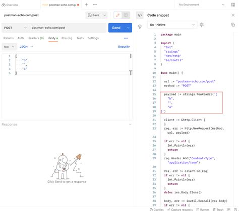 Go Wrong Code Generation If Body Contains An Empty String In String Array · Issue 510