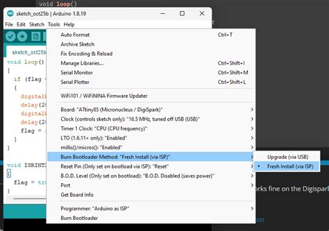 Attiny85 Of Digispark Dev Board Doesnt Acknowledge External Interrupt