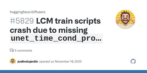 Lcm Train Scripts Crash Due To Missing `unettimecondprojdim