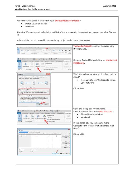 SOLUTION How To Work Sharing In Revit Studypool