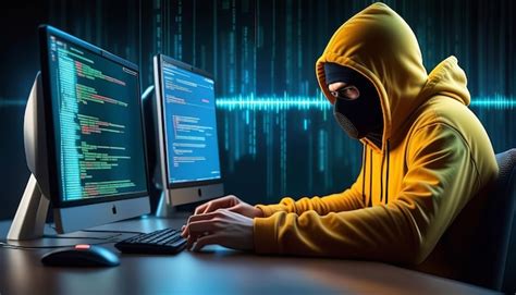 Dark Cybersecurity Artwork Of Malware Exploitation Premium Ai