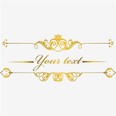European Style Vector Hd Images European Style Golden Border Material Golden Border European