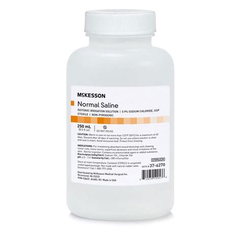 Mckesson Sterile Irrigation Solution 09 Sodium Chloride