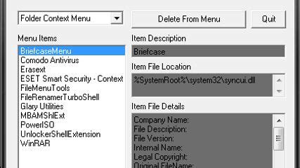 Context Menu Editor Can View And Delete Links To AlternativeTo