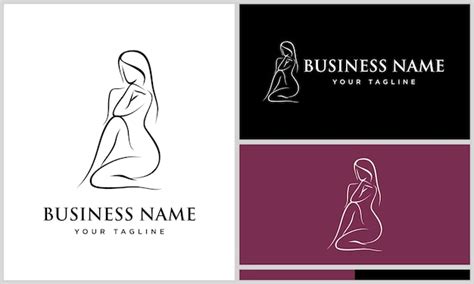 Premium Vector Line Art Women Sexy Logo