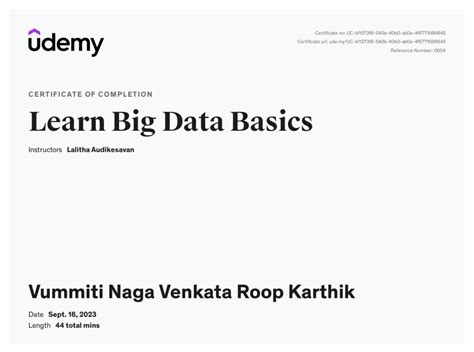 ᐁΝᐁᎡ ᏦᐃᎡͲᎻᏆᏦ Vnvr Karthik On Linkedin Udemy Course Completion