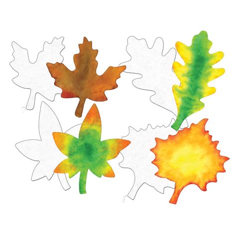 Roylco Color Diffusing Paper Leaves 7x9 80 Count Package