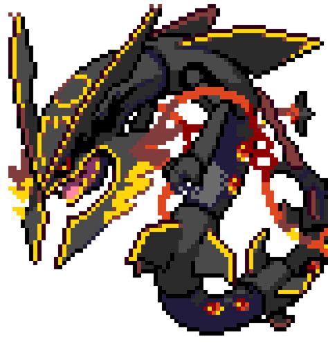 Pixel Art Pokemon Mega Rayquaza Image To U