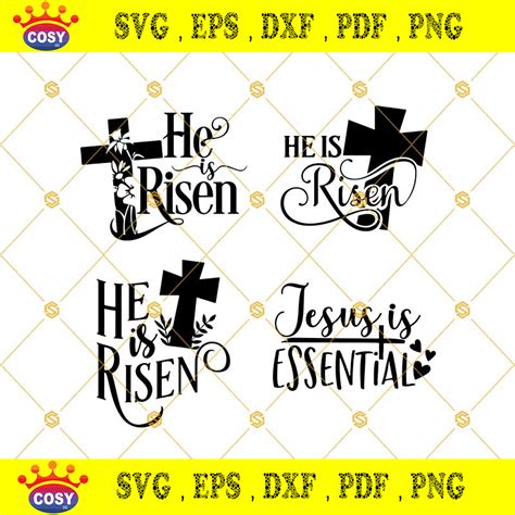 Easter Svg Bundle Religious Svg Bundle Christian Svg Jesus Svg