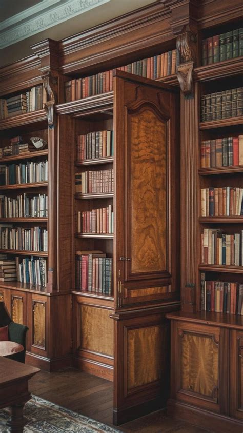 Elegant Hidden Doors A Library Retreat Home Library Design Home