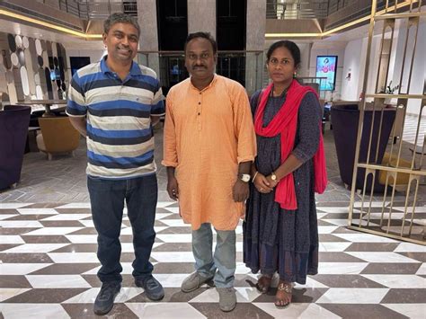 T Kabilan On Linkedin Met Sreekanth Gunturu At Vijayawada Today Along With His Wife Who Is