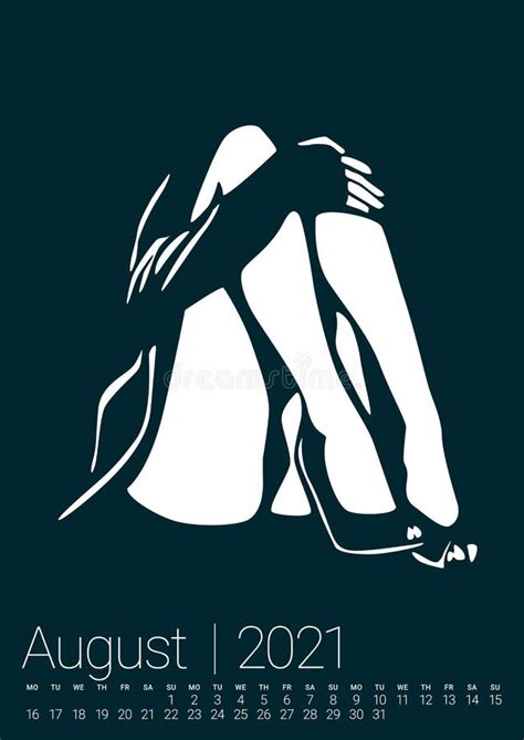 Vector Erotic Calendar Stock Vector Illustration Of Bare 201443300