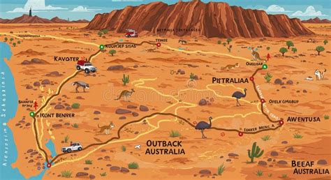 Australian Outback Map
