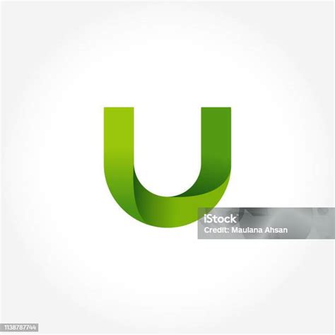 녹색 문자 U 아이콘 기호 템플릿입니다 알파벳 아이콘 디자인 개념에 대한 스톡 벡터 아트 및 기타 이미지 개념 그라데이션 꽃 식물 Istock