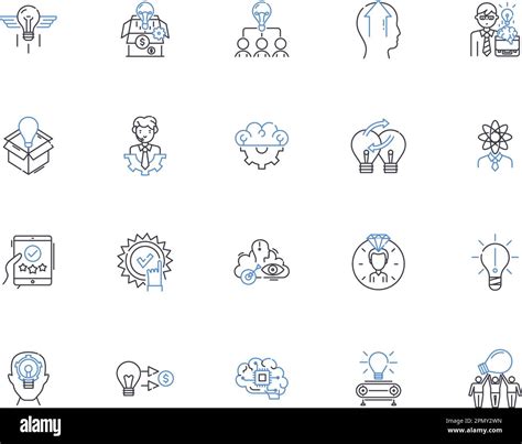 Idea Generation Outline Icons Collection Ideas Generation Brainstorming Creativity