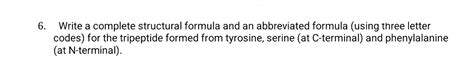 6 Write A Complete Structural Formula And An Abbreviated Formula Using