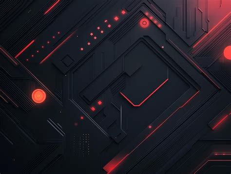 Modern Dark Theme Background With Abstract Geometric Shapes Premium