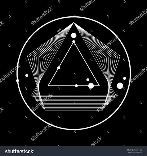 Big Data Geometric Tech Sign Background Stock Vector Royalty Free