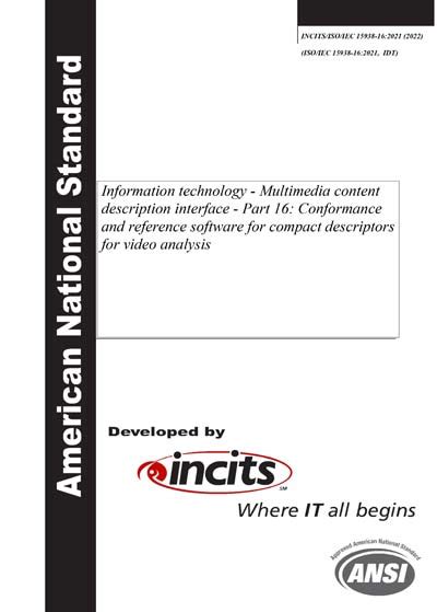 INCITS ISO IEC 15938 16 2021 2022 Information Technology Multimedia Content Description