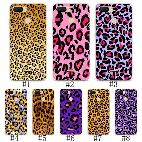 Xiaomi Redmi A X A S Plus Silicone Phone Case Cover Leopard Print Patterned Soft Tpu