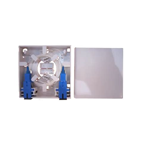 Ftth 2 Ports Optical Terminational Box Fiber Optic Wall Socket Outlet Fiber Junction Box And
