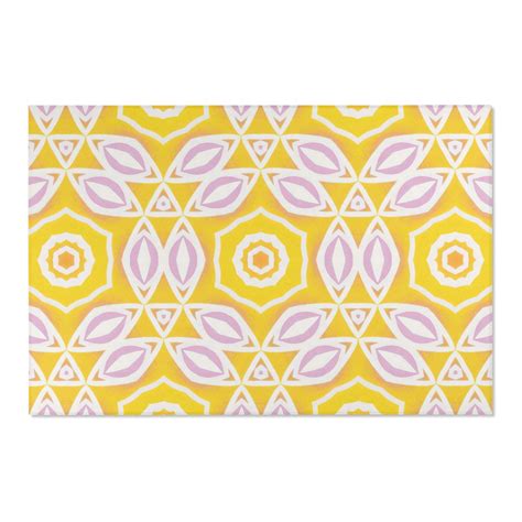 Geometric Pattern Rug Modern Geometric Design Vibrant And Stylish
