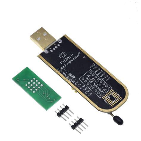 Ch341a 24 25 Series Eeprom Flash Bios Usb Programmer Module Soic8 Sop8 Test Clip For Eeprom