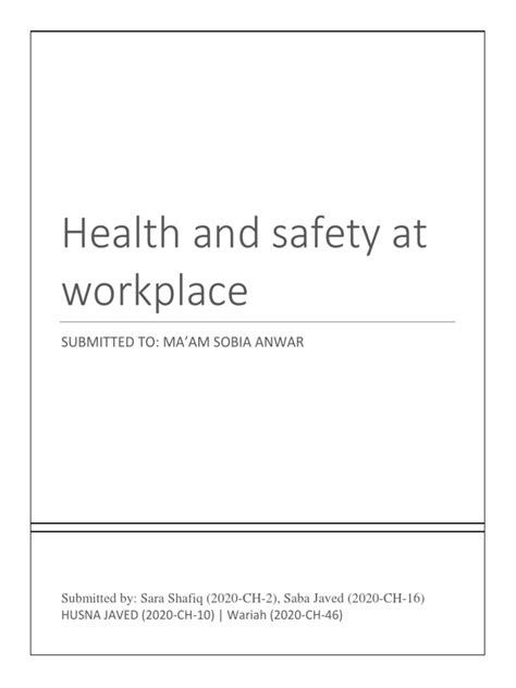 Hs Assignment Pdf Fires Occupational Safety And Health