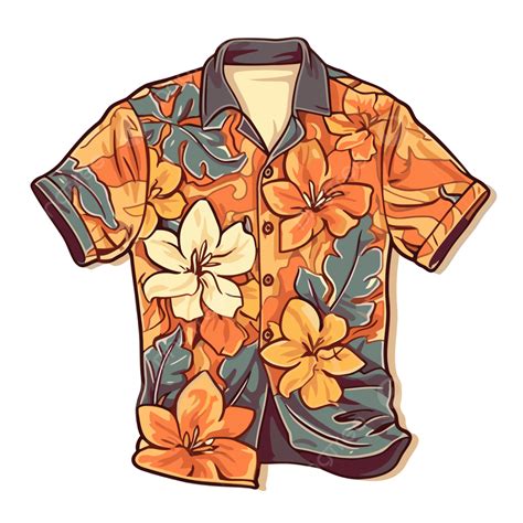 Hawaiian Shirt Clipart Hawaiian Short Sleeve Button Up Shirt