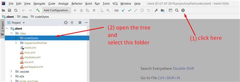 Select Specific Folder When Click Performed Ides Support Intellij Platform Jetbrains