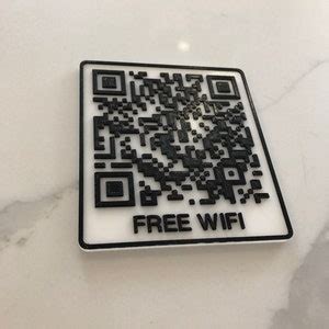Wifi Access 3D Printed QR Code Etsy