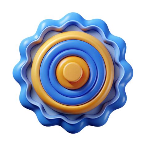 Joyful Majestic Badge With Four Concentric Circles Geometric Crisp Edges With Scalable Design