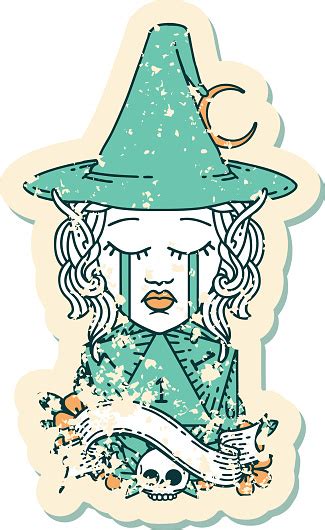 울고 있는 엘프 마법사 캐릭터의 얼굴과 자연스러운 D20 롤 일러스트레이션 굴리기에 대한 스톡 벡터 아트 및 기타 이미지 굴리기 꼬마 요정 마녀 Istock